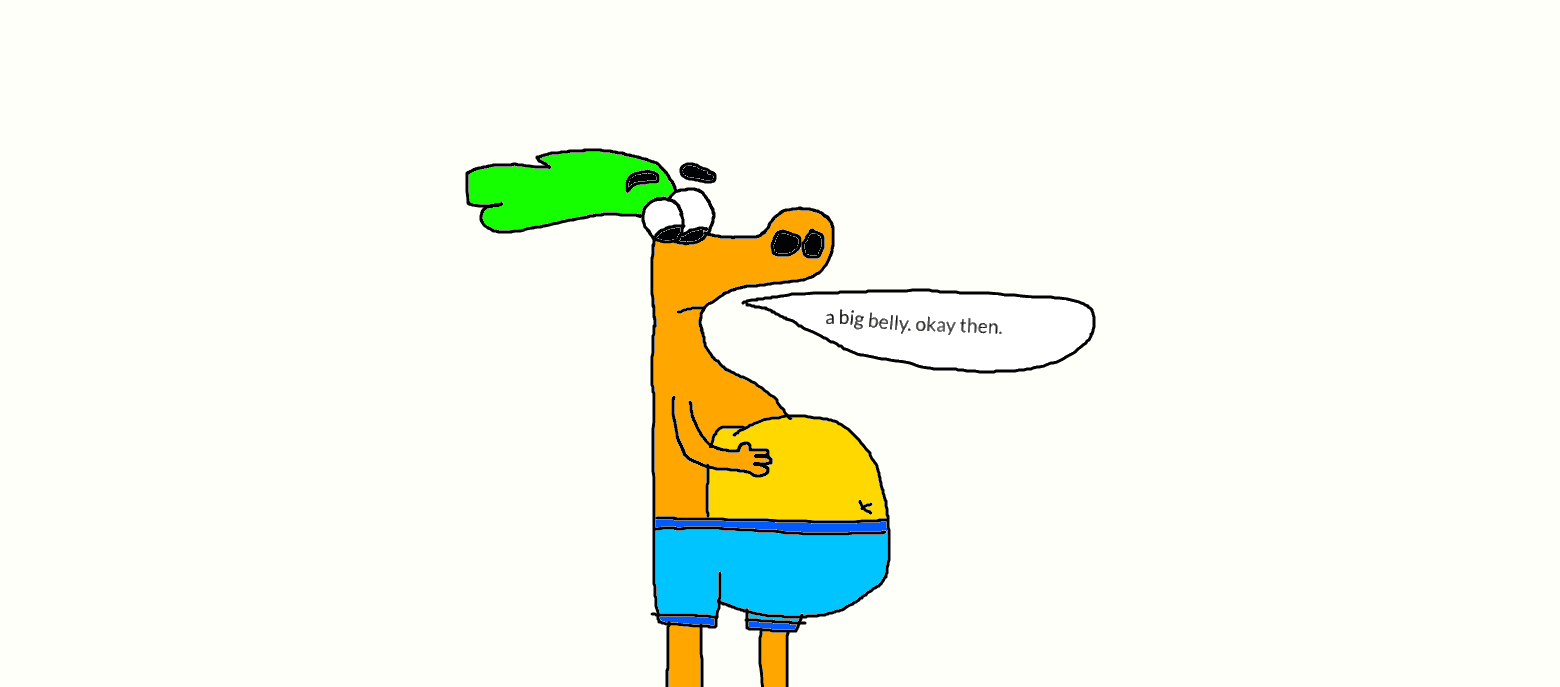 tangy's big belly by jwilli3642 on DeviantArt