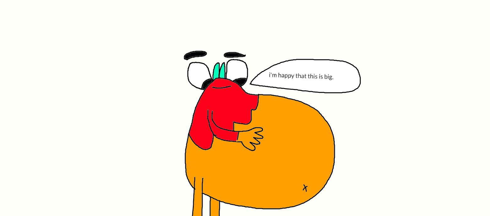 tiny's happy that his belly's big by jwilli3642 on DeviantArt