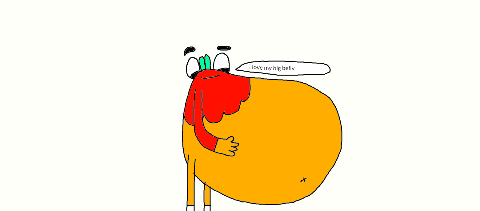 tiny loves his big belly by jwilli3642 on DeviantArt