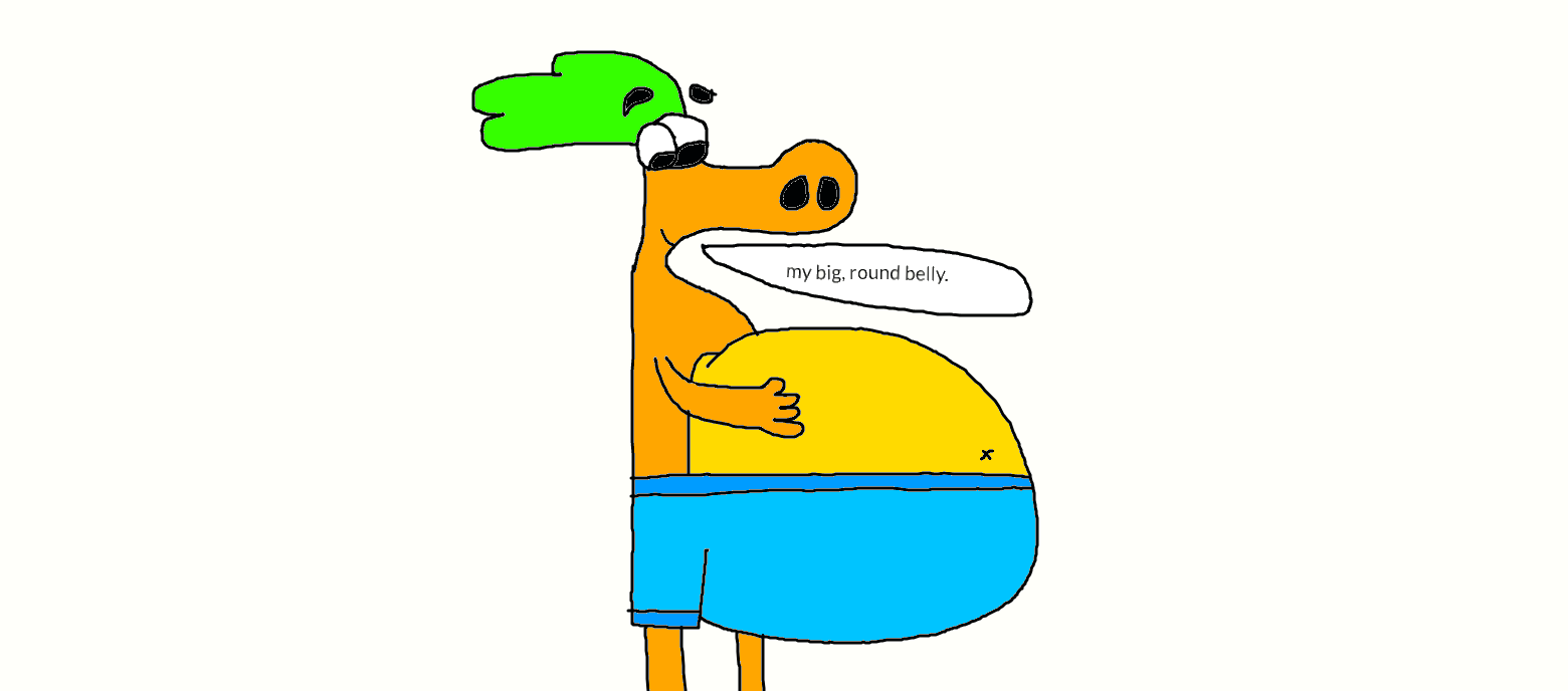 tangy's big, round belly by jwilli3642 on DeviantArt