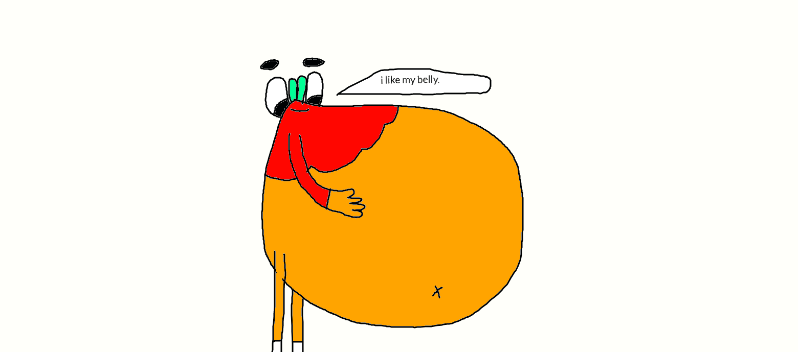 tiny likes his belly by jwilli3642 on DeviantArt