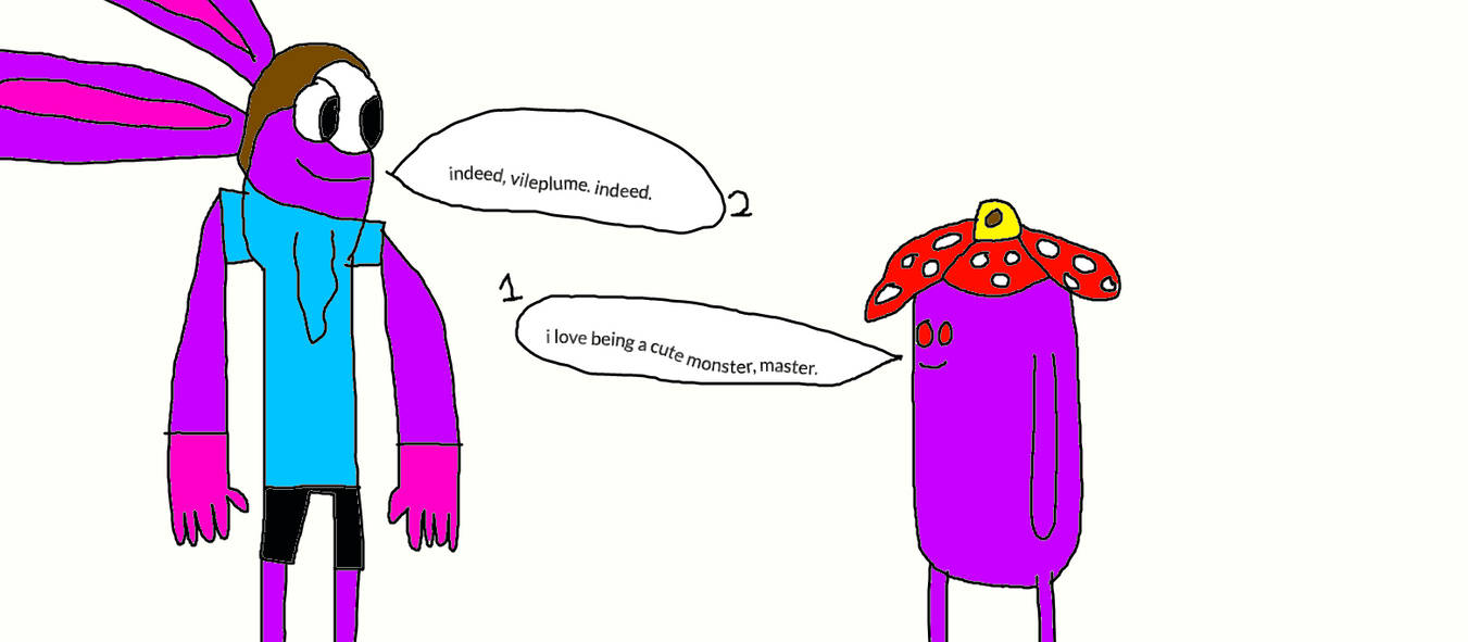 vileplume loves being a cute monster by jwilli3642 on DeviantArt
