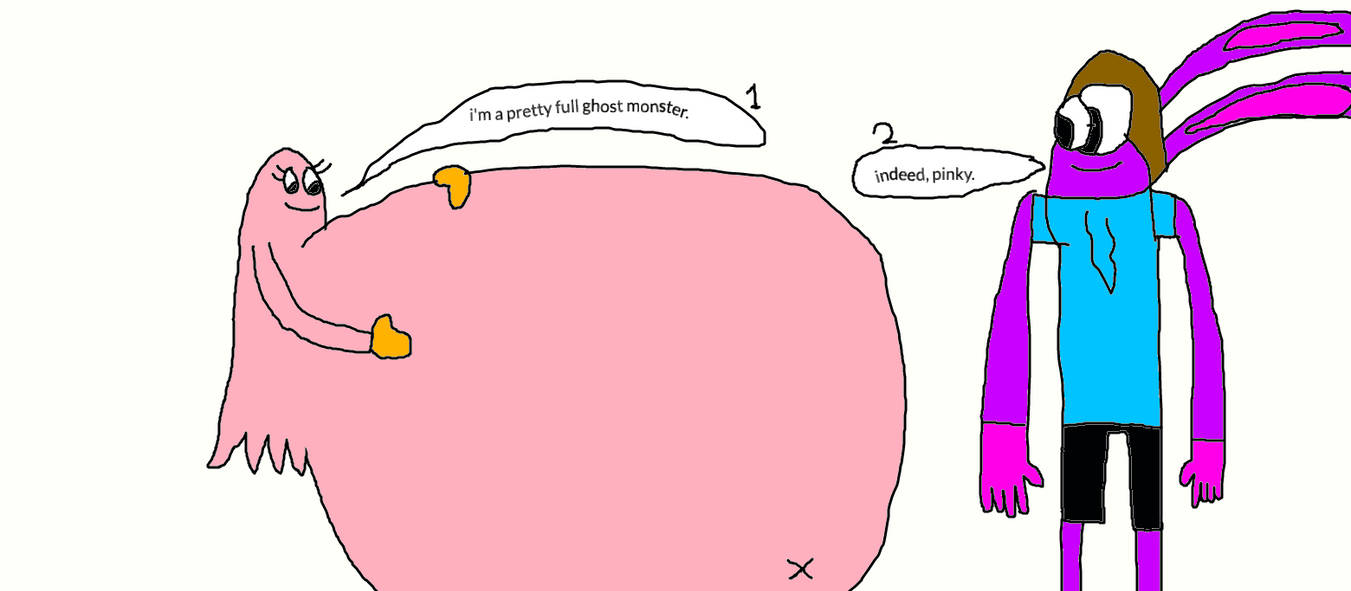 pinky's a pretty full ghost monster by jwilli3642 on DeviantArt