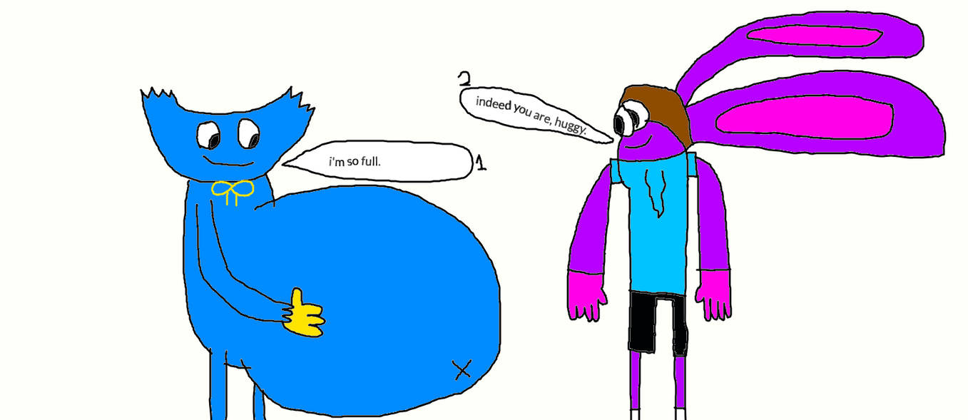 huggy's so full by jwilli3642 on DeviantArt