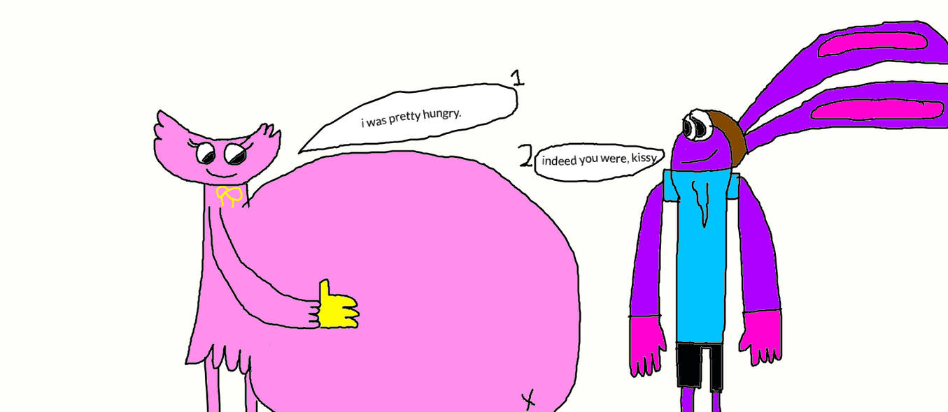 kissy was pretty hungry by jwilli3642 on DeviantArt