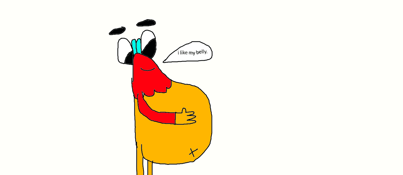 tiny likes his belly by jwilli3642 on DeviantArt