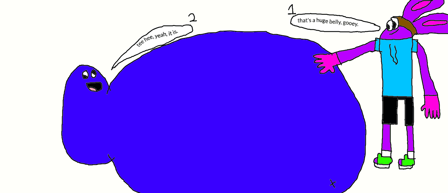 gooey's huge belly by jwilli3642 on DeviantArt