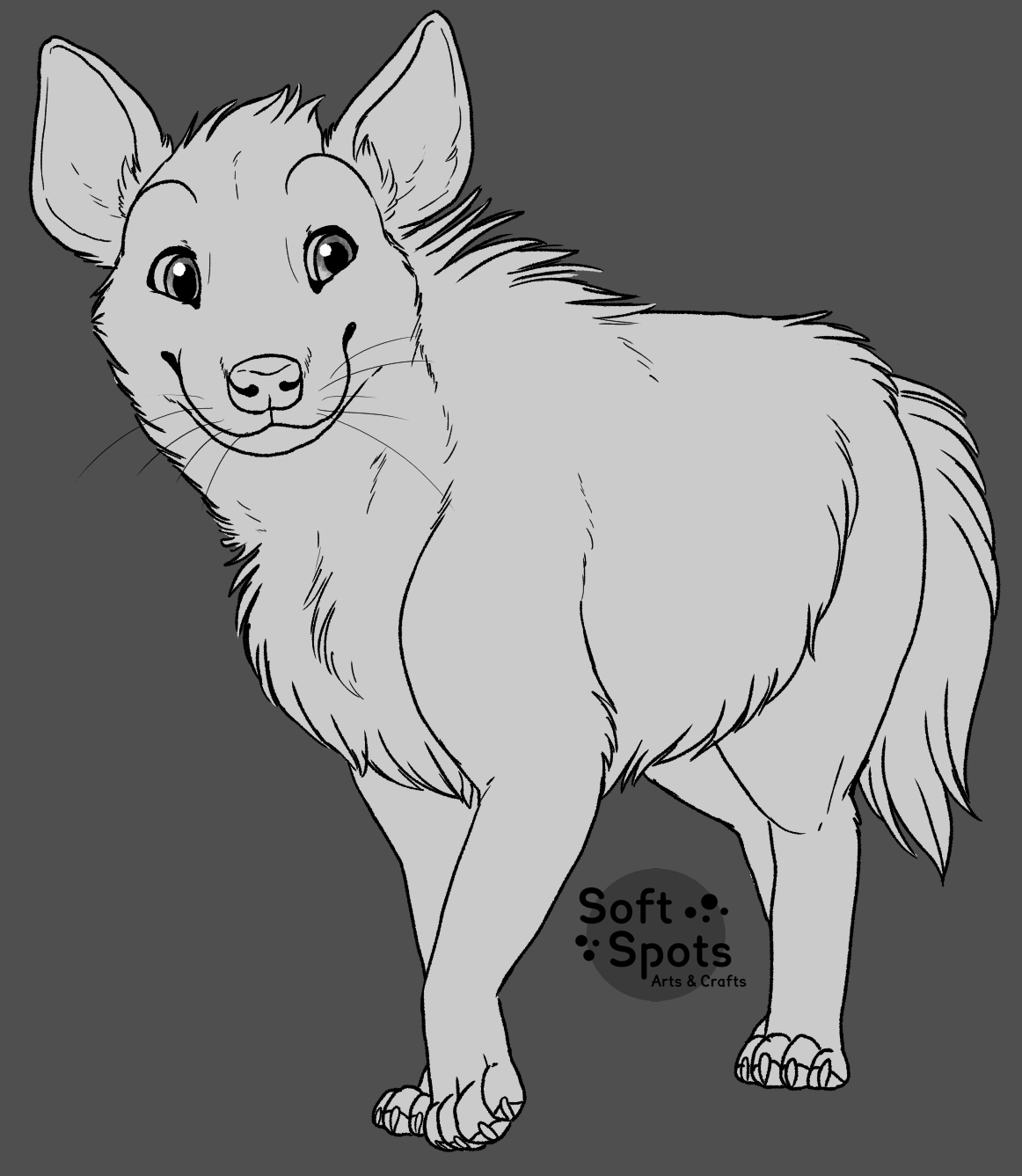 Striped Hyena Base (PSD Download) by Soft-Spots on DeviantArt