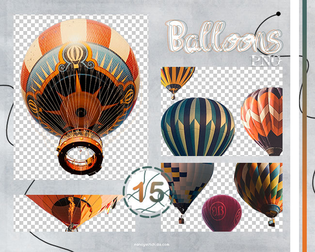 Hot Air Balloons / PACK PNG by fancywitch on DeviantArt
