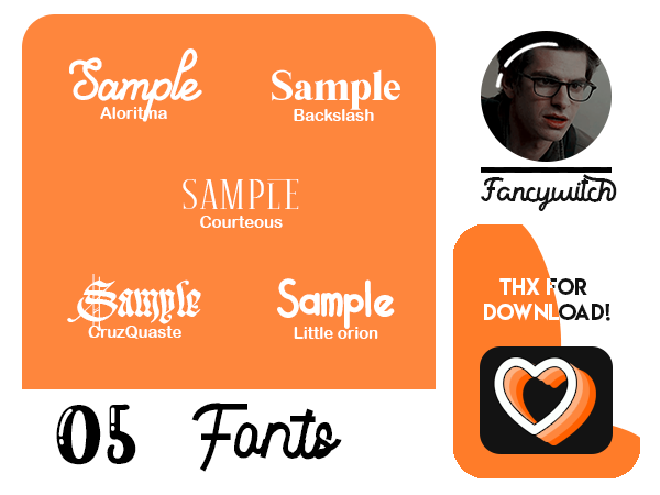 Pack fonts #7 by fancywitch on DeviantArt