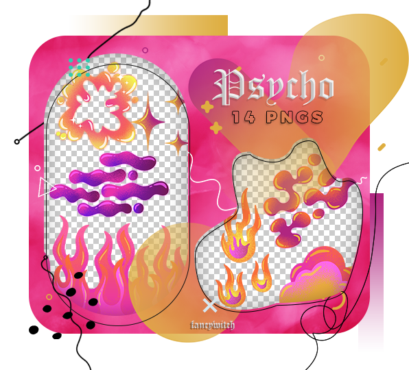 PSYCHE SHAPES / PNG PACK by fancywitch on DeviantArt