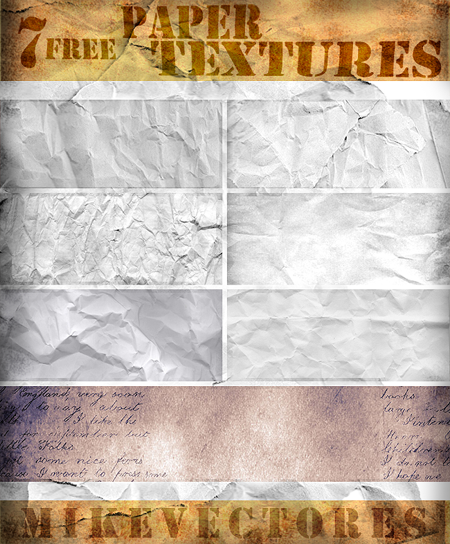 7 FREE PAPER TEXTURES by mikevectores on DeviantArt