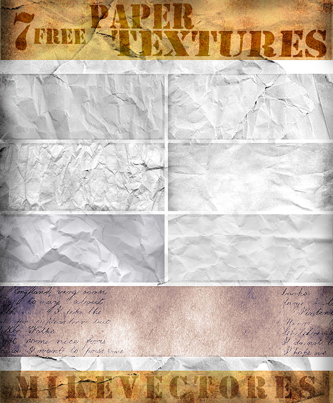 7 FREE PAPER TEXTURES by mikevectores on DeviantArt