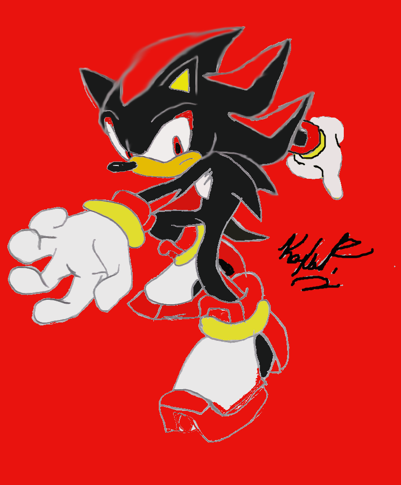 Shadow the hedgehog : colored by horseylove91 on DeviantArt