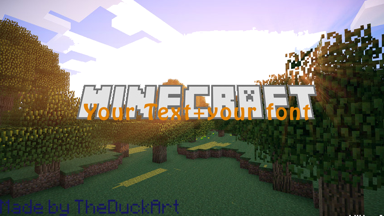 Template Thumbnail Minecraft by TheDuckArt on DeviantArt