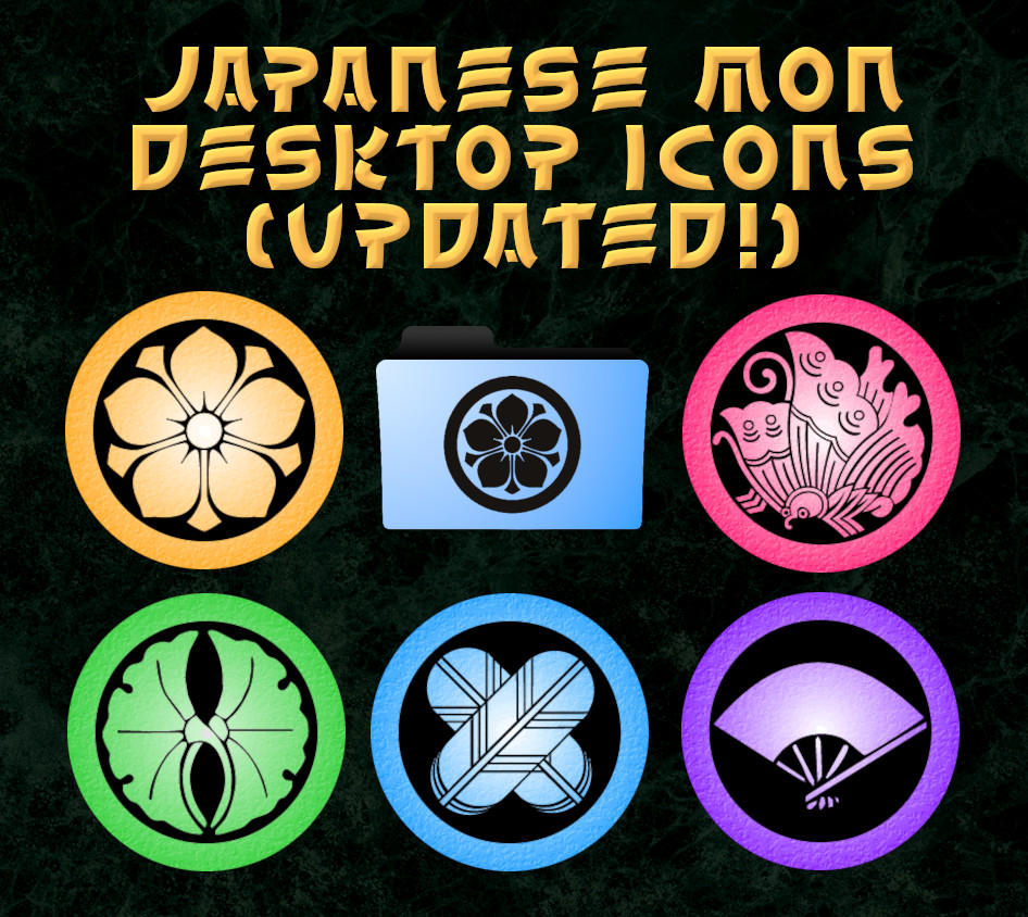 Japanese Mon Icons by shiftercat on DeviantArt