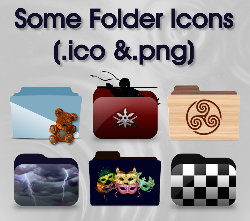 Some Folder Icons by shiftercat on DeviantArt