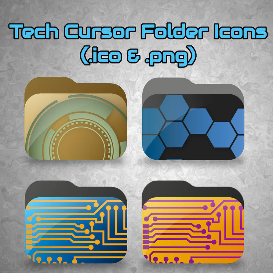Tech Cursor Folder Icons by shiftercat on DeviantArt