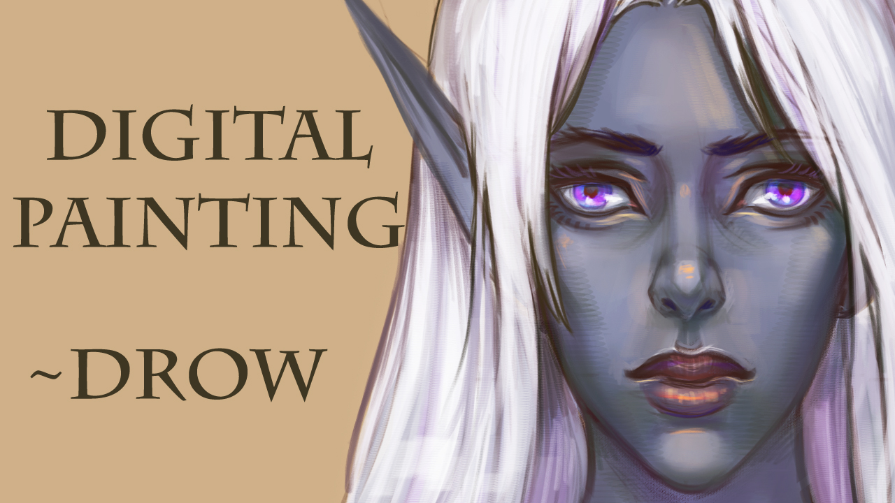 Digital Painting - Drow by TanyaGreece on DeviantArt