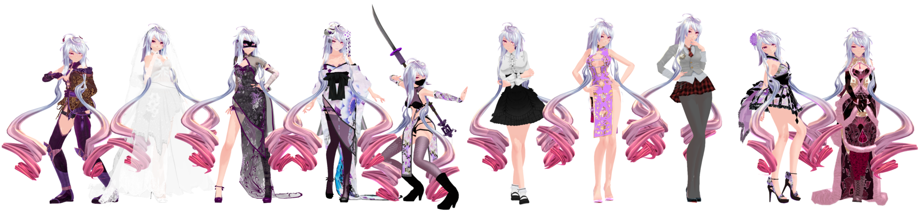 Mmd Model Pack Tda Maika Pack 2 By K Manoc by Zombieland1452 on DeviantArt