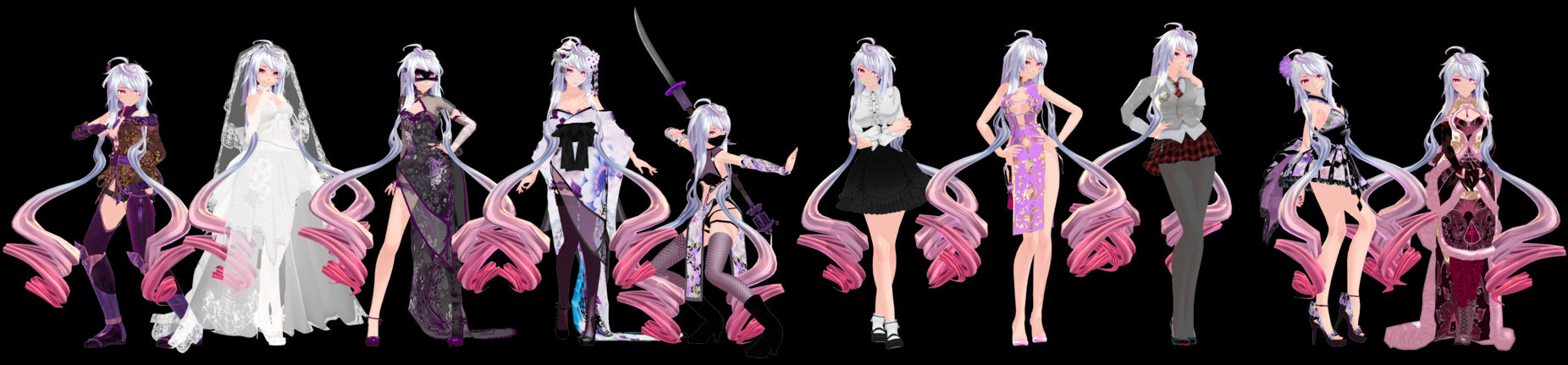 Mmd Model Pack Tda Maika Pack 2 By K Manoc By Zombieland1452 On Deviantart