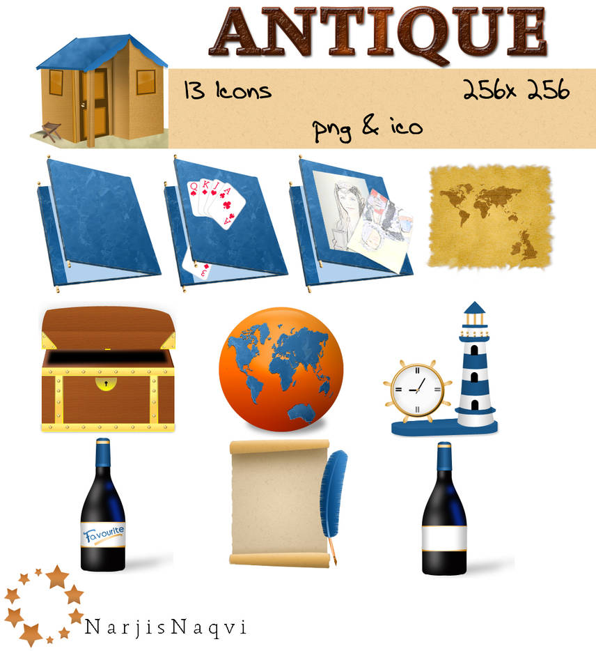 Antique Icons by NarjisNaqvi on DeviantArt