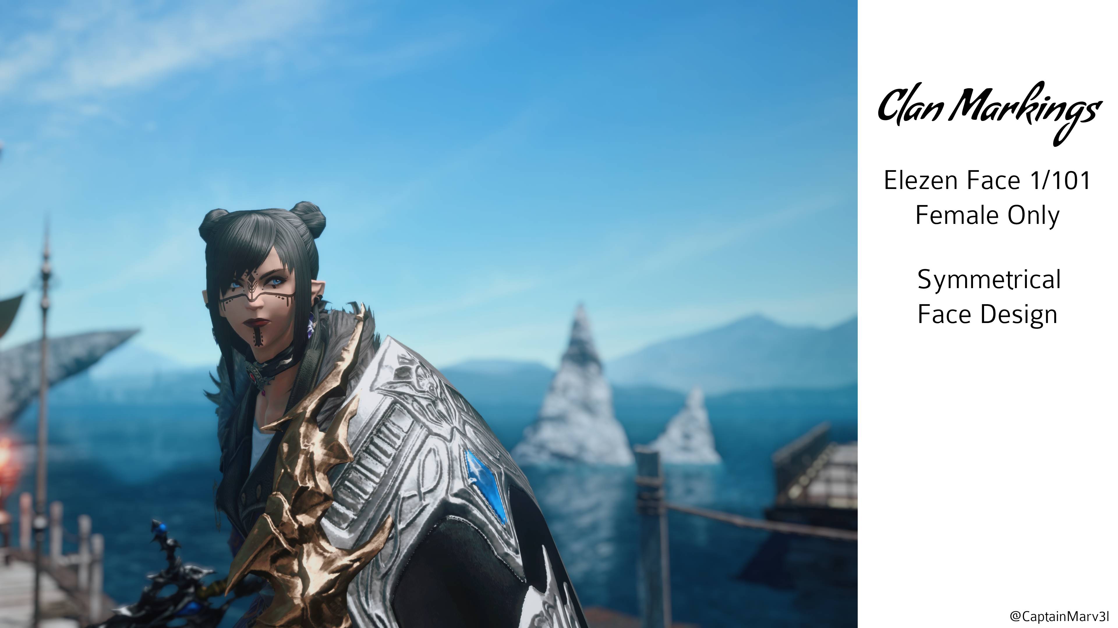 Clan Markings - Elezen1 by MikaelaDW on DeviantArt