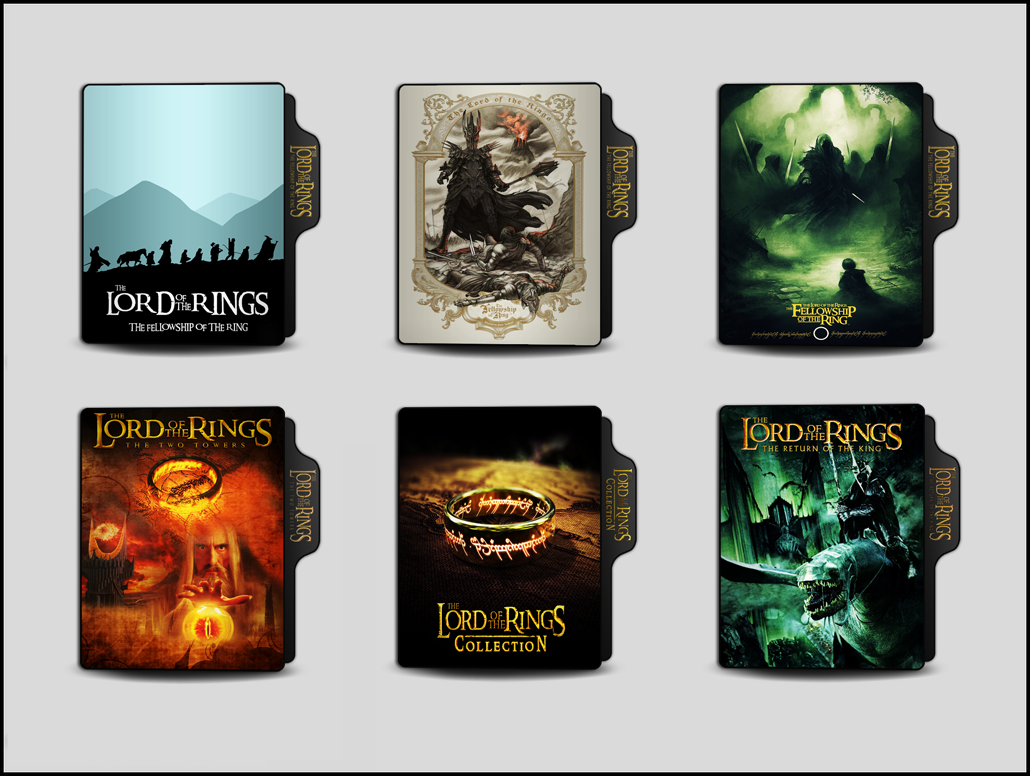 The Lord Of The Rings Collection Folder Icon Pack by OMiDH3RO on DeviantArt