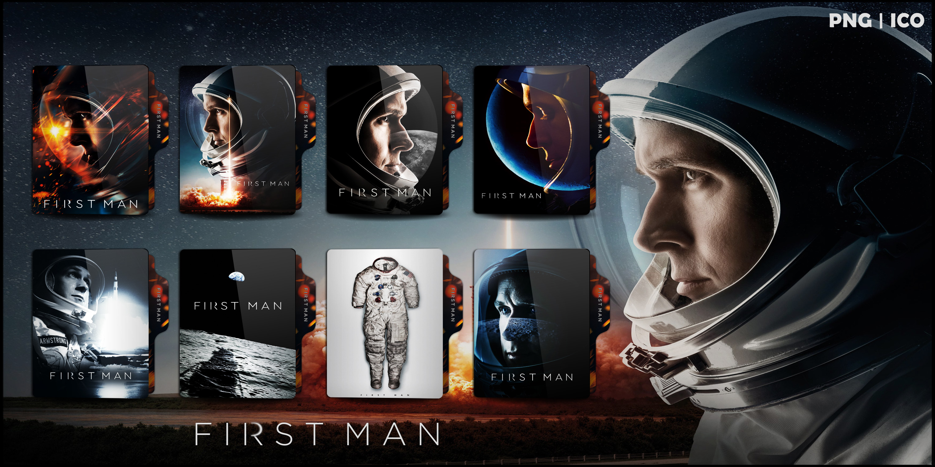 First Man (2018) Folder Icon Pack by OMiDH3RO on DeviantArt