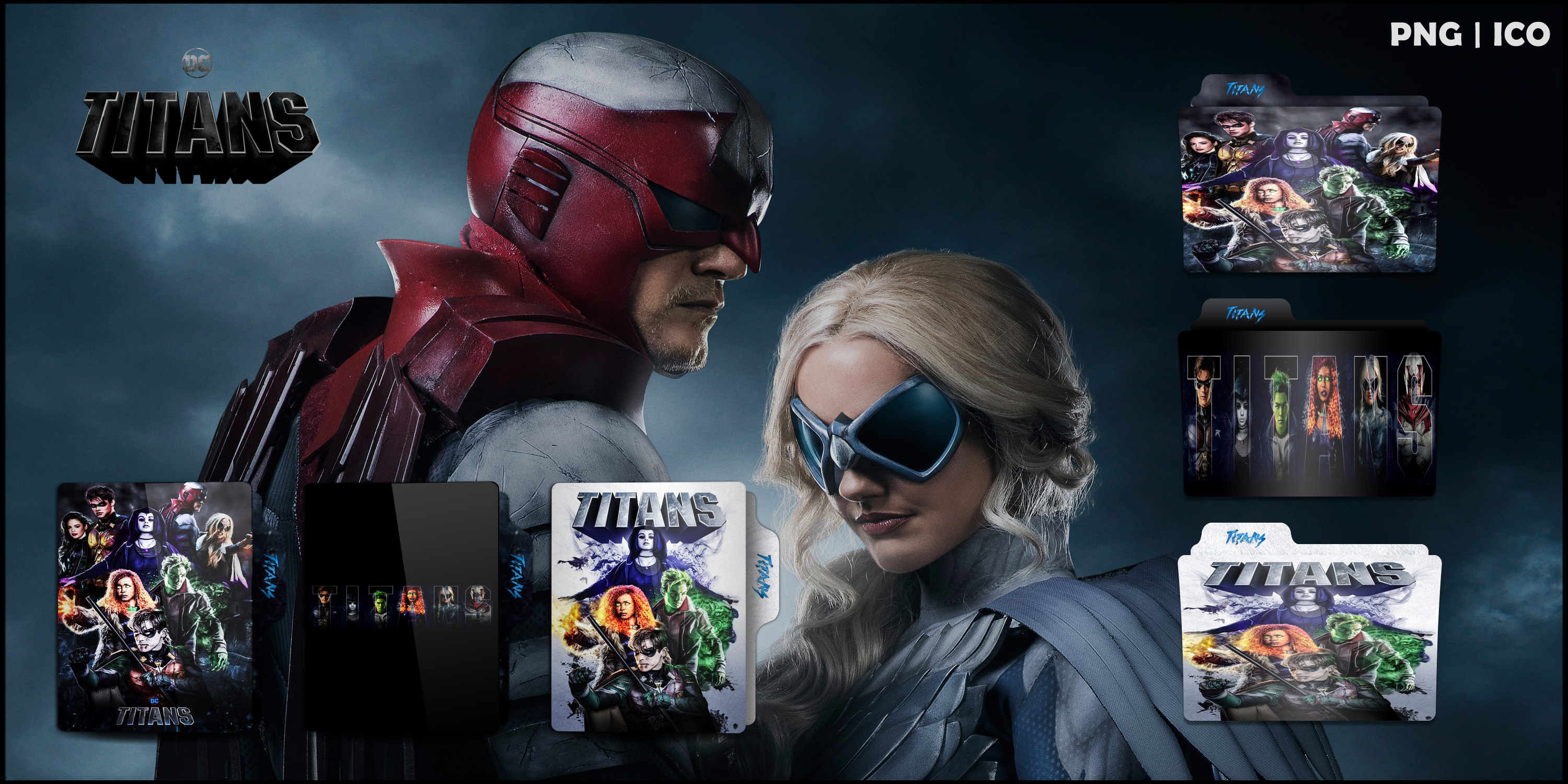 Titans (2018) Folder Icon Pack by OMiDH3RO on DeviantArt