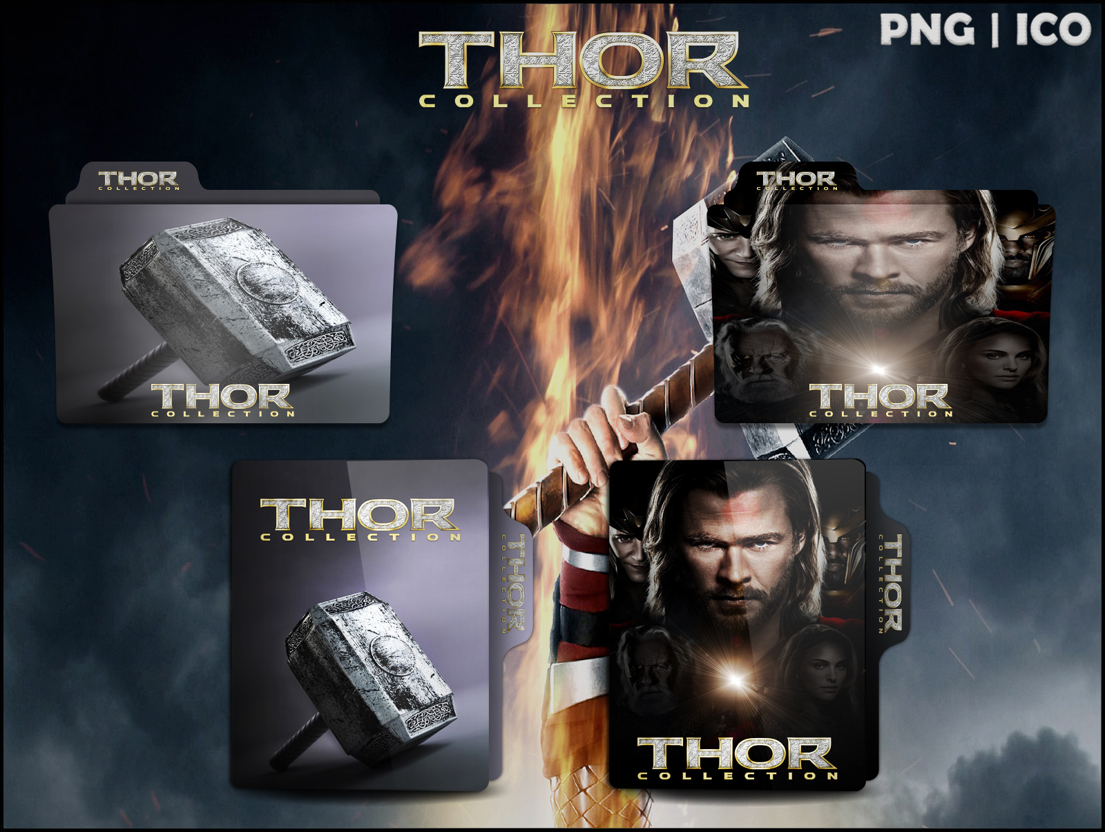 Thor Collection Folder Icon pack by OMiDH3RO on DeviantArt