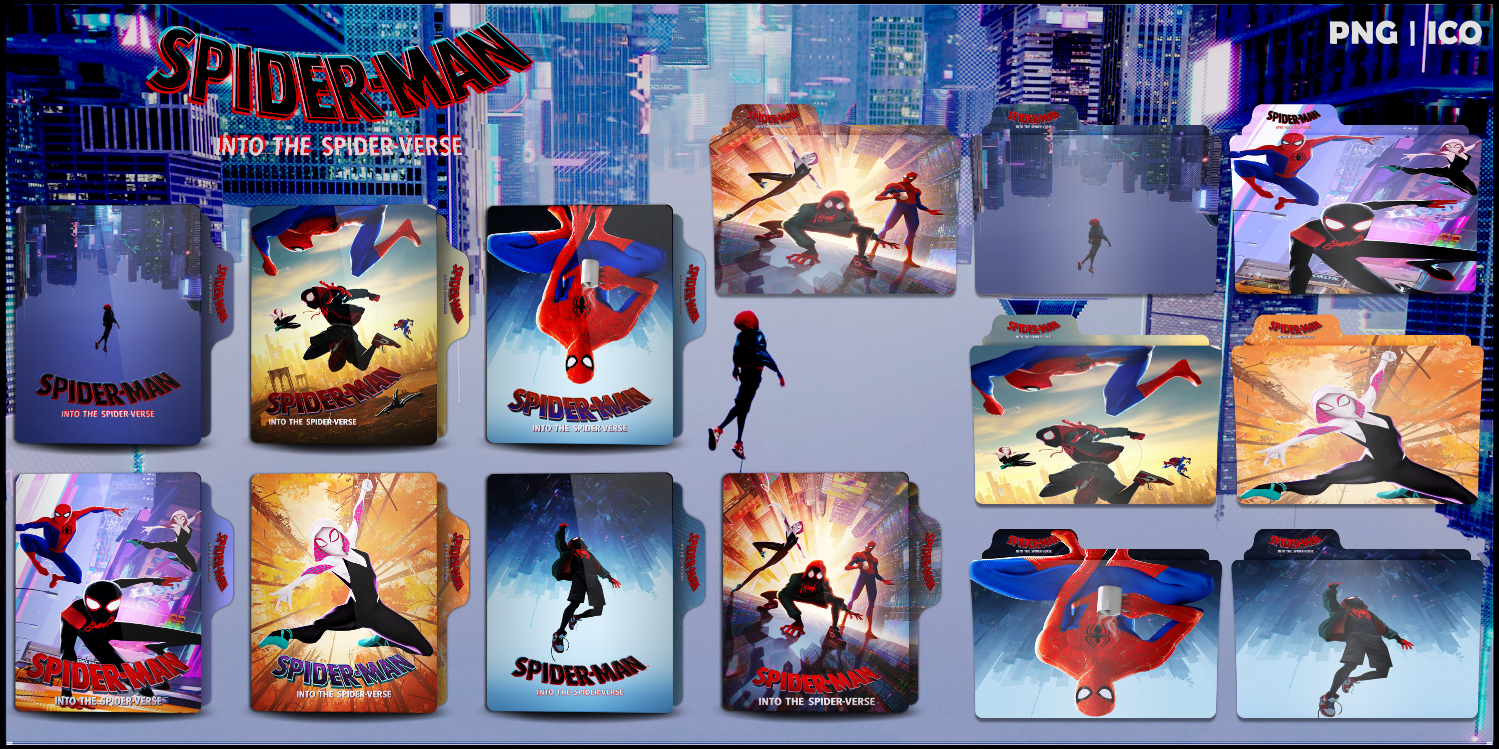 Into the Spider-Verse (2018) Folder Icon Pack by OMiDH3RO on DeviantArt