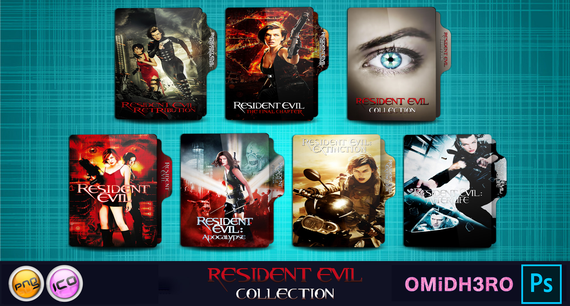 Resident Evil Collection Folder Icon Pack by OMiDH3RO on DeviantArt