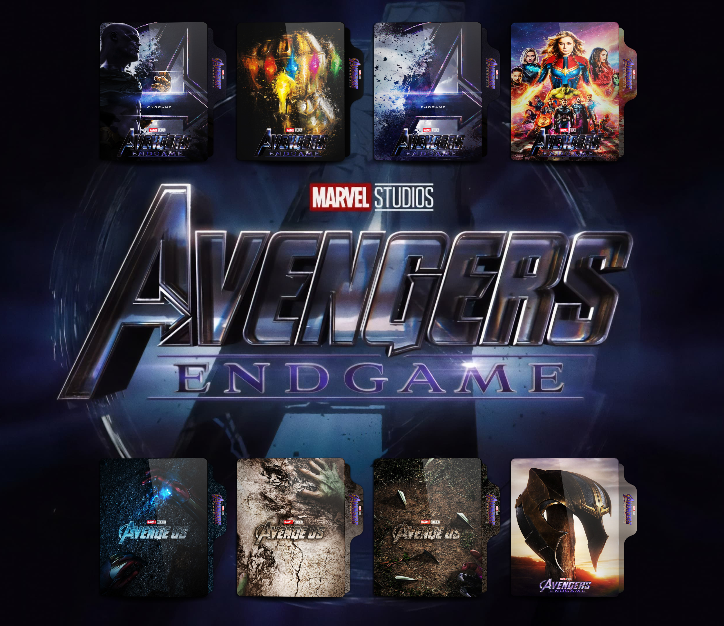 Avengers EndGame (2019) Folder Icon V1 by OMiDH3RO on DeviantArt