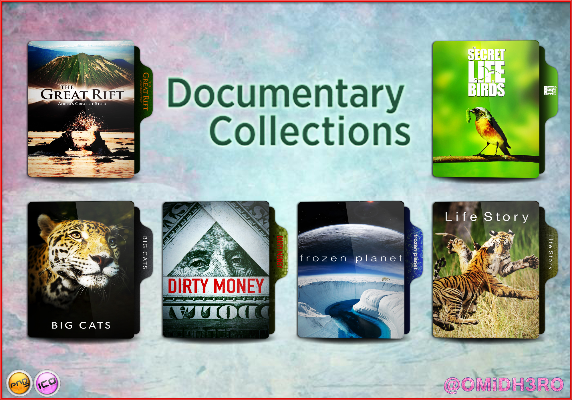 Requested Documentary Folder Icons by OMiDH3RO on DeviantArt