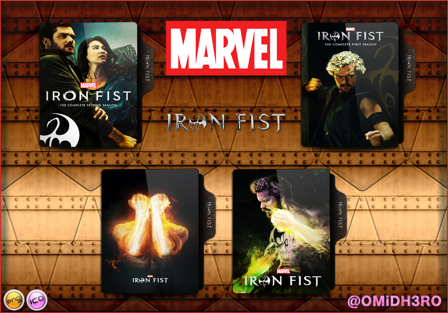 Marvel's Iron Fist Series Folder Icon by OMiDH3RO on DeviantArt