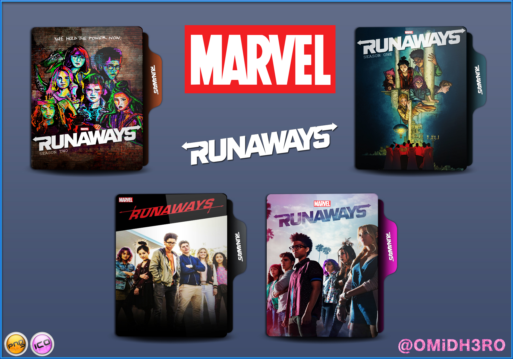 Marvel's Runaways Series Folder Icon by OMiDH3RO on DeviantArt