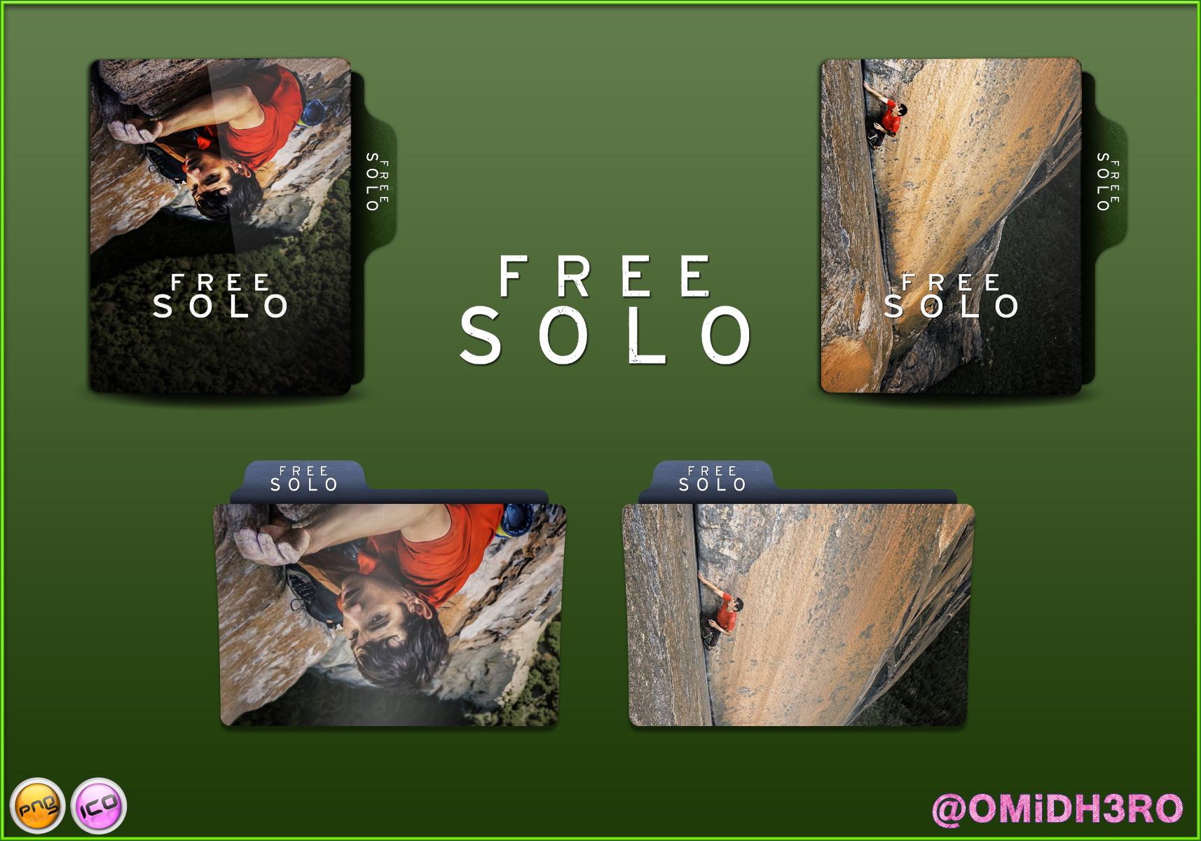 Free Solo (2018) Folder Icon by OMiDH3RO on DeviantArt