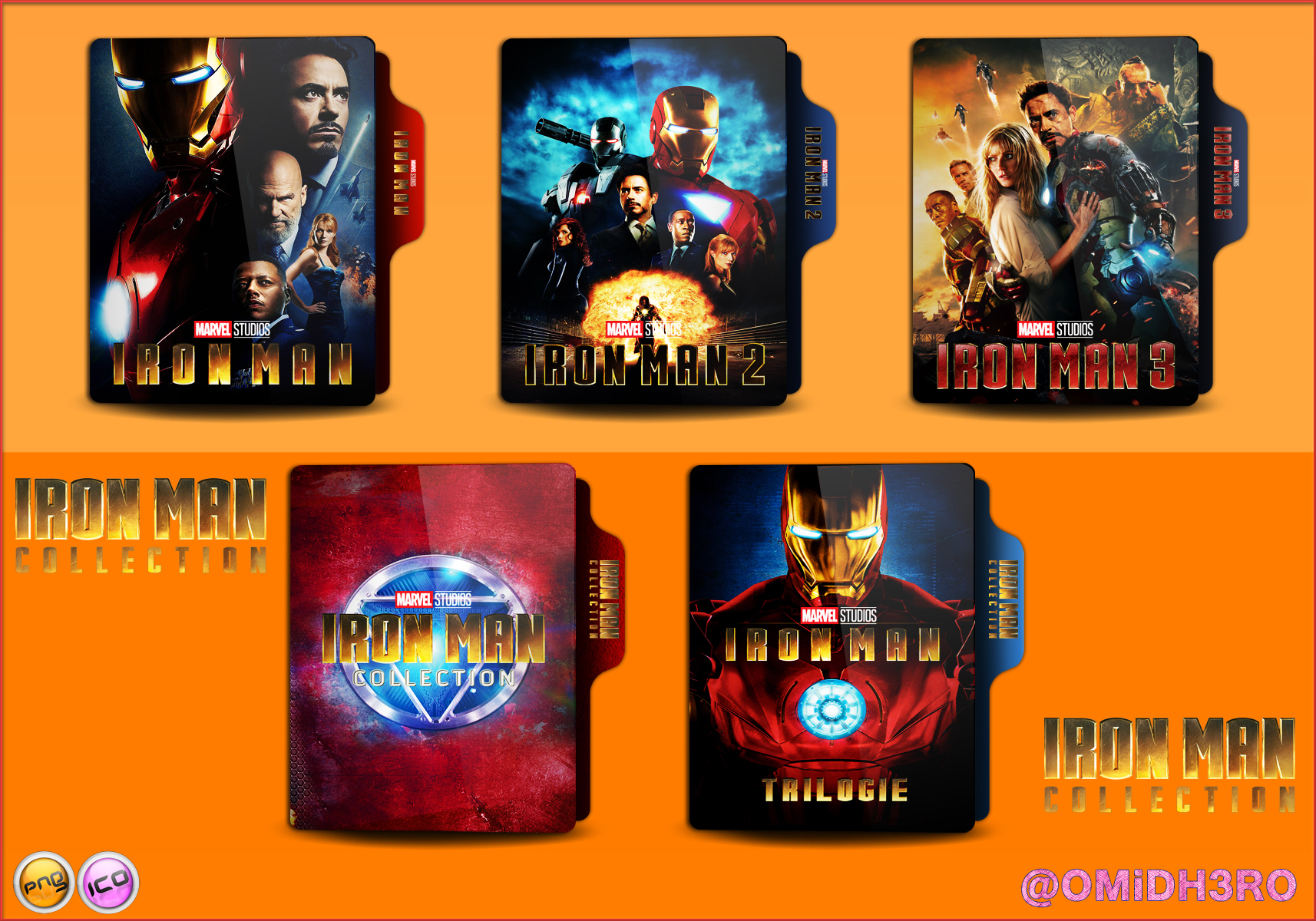 Iron Man Collection Folder Icon by OMiDH3RO on DeviantArt