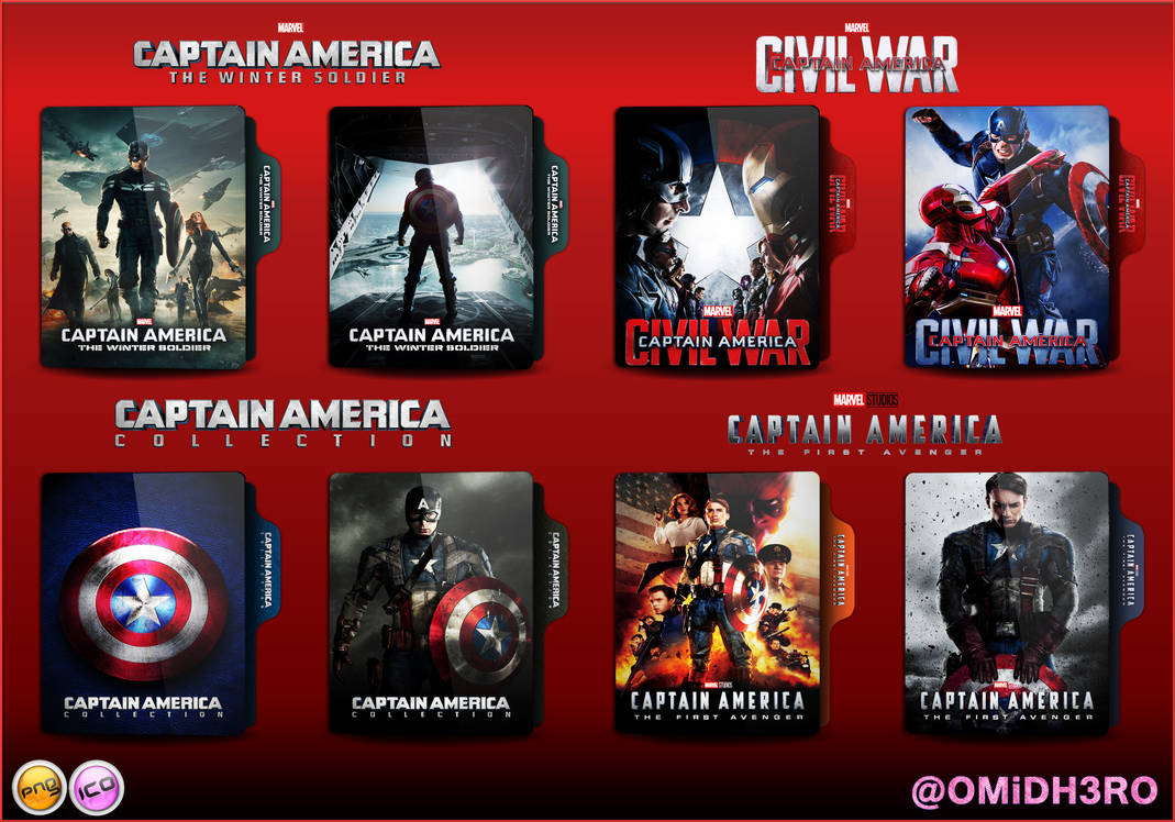 Captain America Collection Folder Icon Pack by OMiDH3RO on DeviantArt