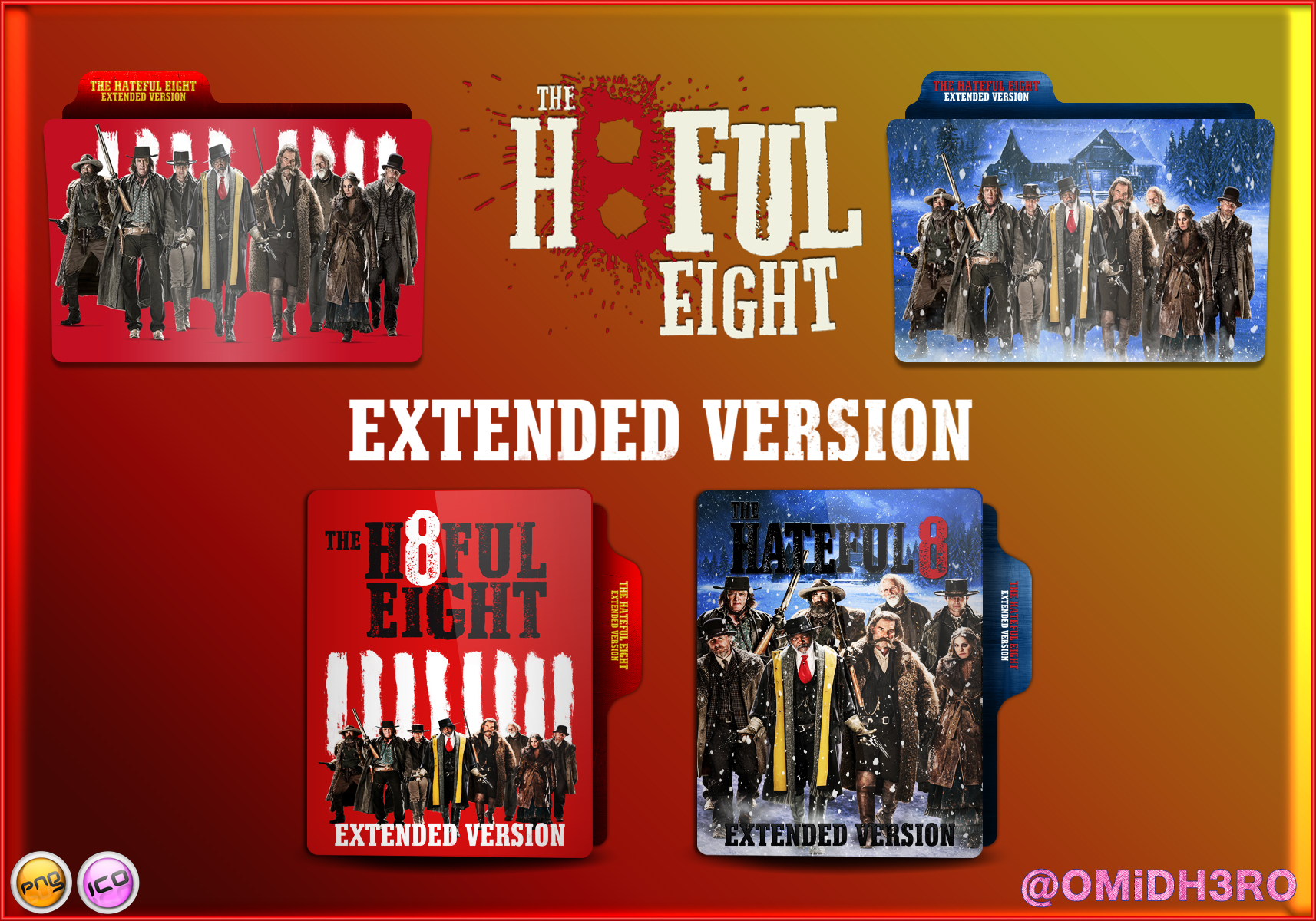 The Hateful Eight Extended Version Folder Icon by OMiDH3RO on DeviantArt