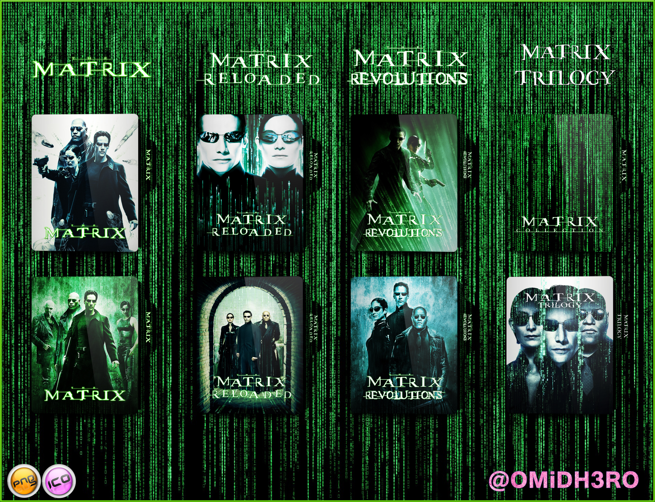The Matrix Trilogy Folder Icon by OMiDH3RO on DeviantArt