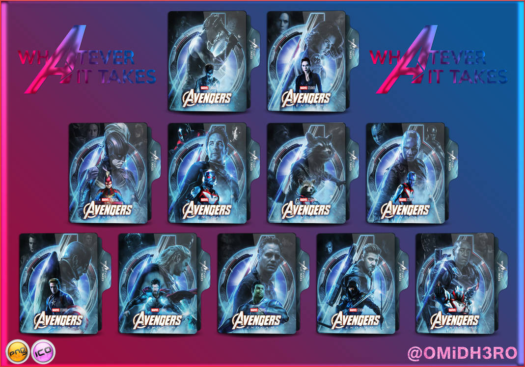 Avengers Endgame 2019 Folder Icon V7 By Omidh3ro On Deviantart