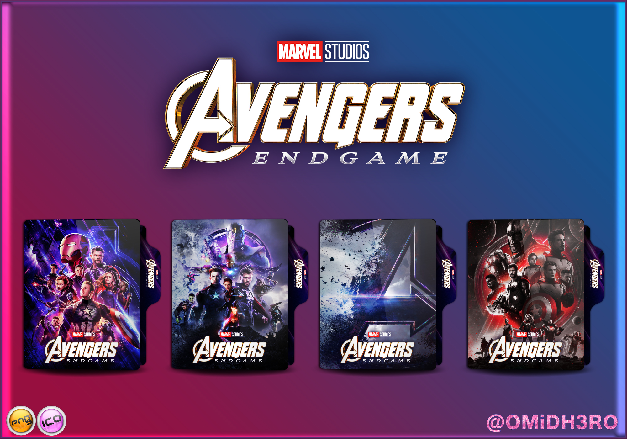 Avengers Endgame 2019 Folder Icon V8 By Omidh3ro On Deviantart