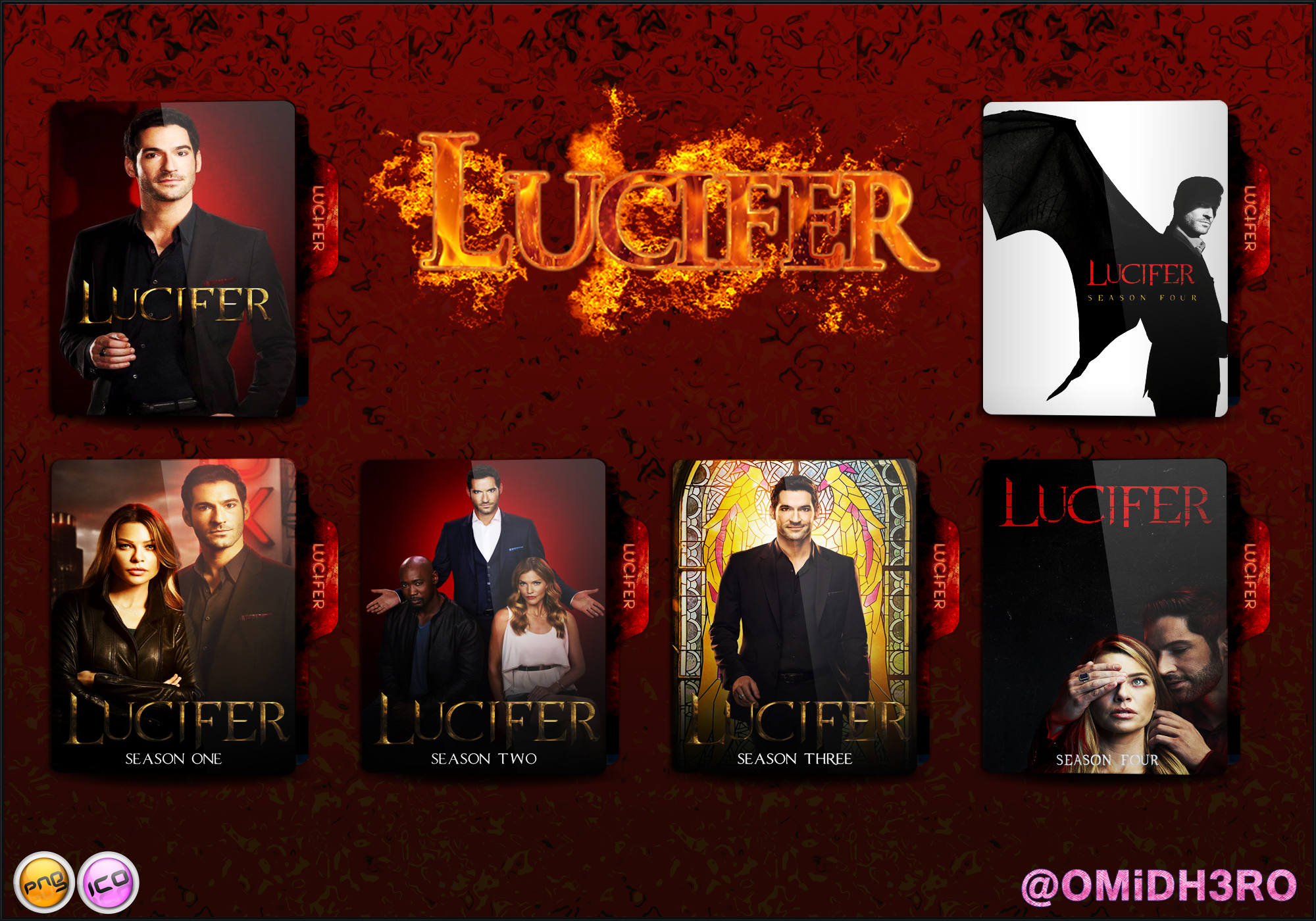 Lucifer Series Folder Icon Pack by OMiDH3RO on DeviantArt