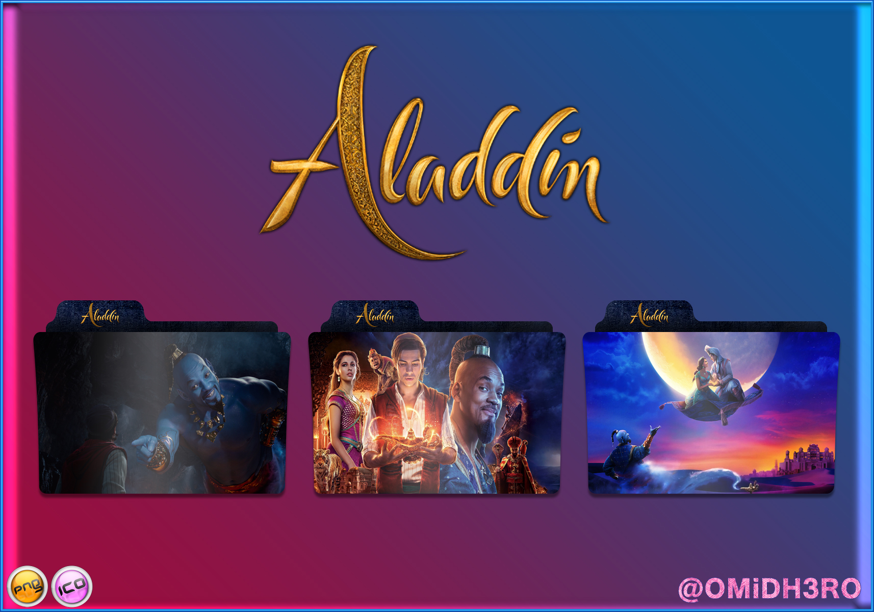 Aladdin (2019) Folder Icon V1 by OMiDH3RO on DeviantArt