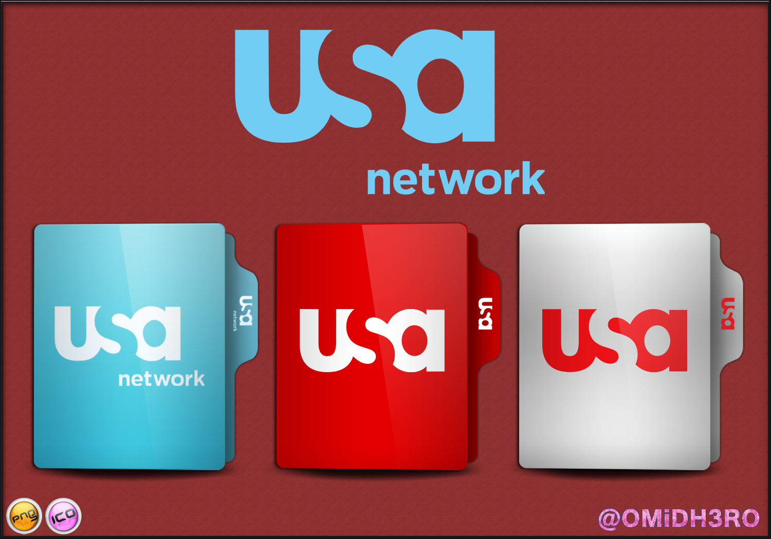 USA Network Folder Icon by OMiDH3RO on DeviantArt