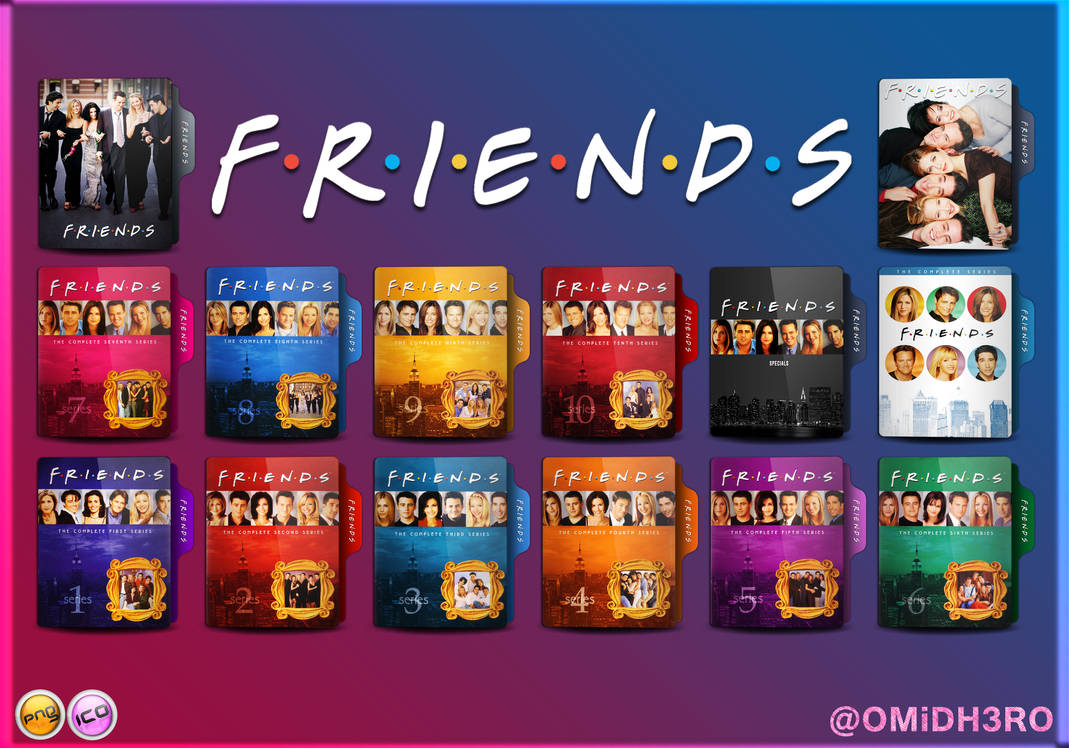 Friends Folder Icon Pack by OMiDH3RO on DeviantArt
