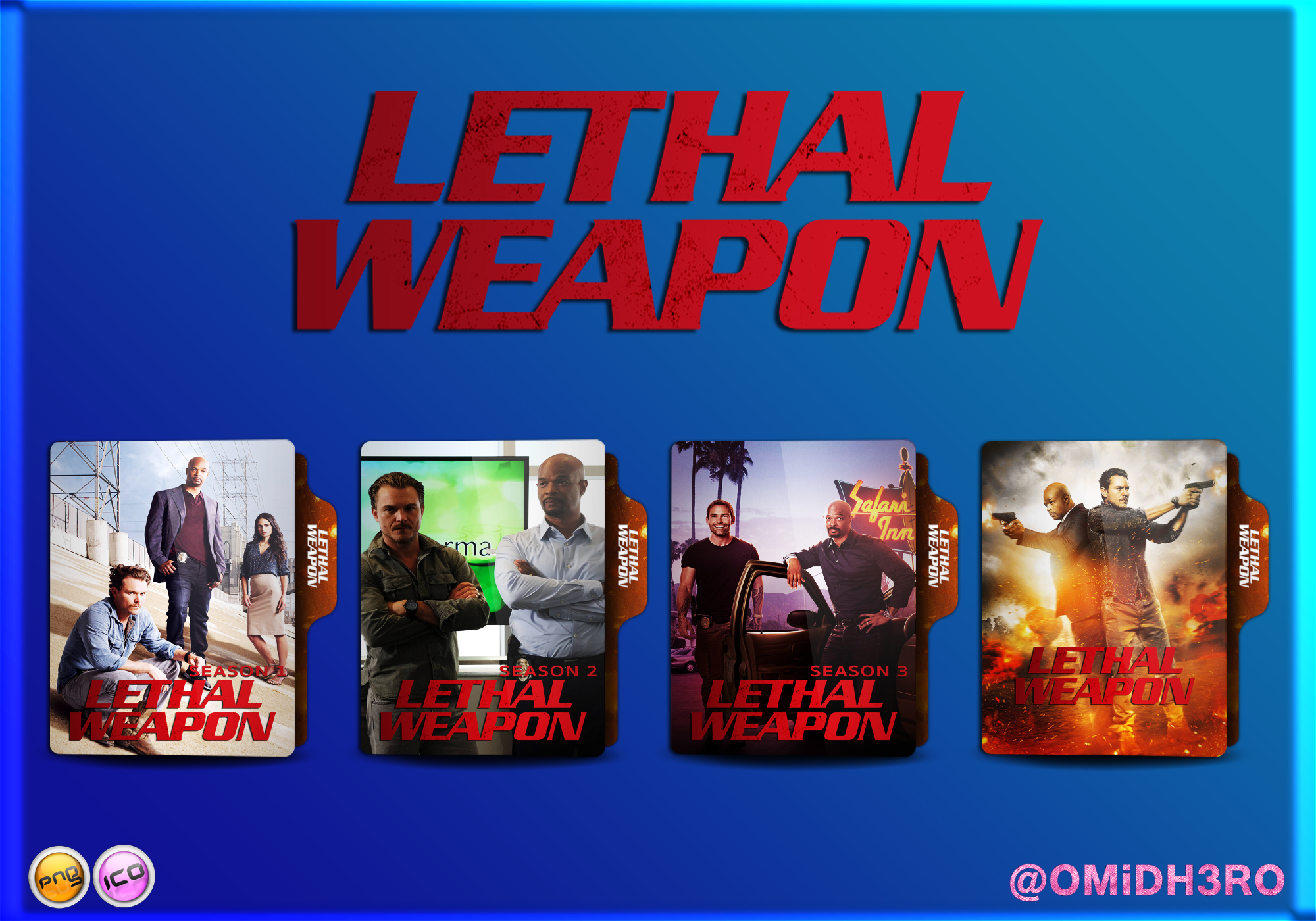 Lethal Weapon Folder Icon Pack by OMiDH3RO on DeviantArt