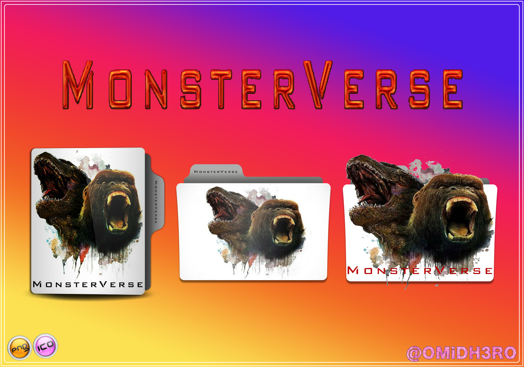 MonsterVerse Folder Icon by OMiDH3RO on DeviantArt